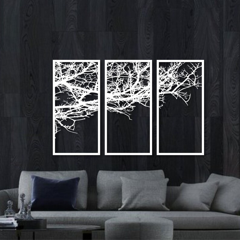 Metal Tree Branches Wall Art Tree of Life Metal Wall Decor - Etsy