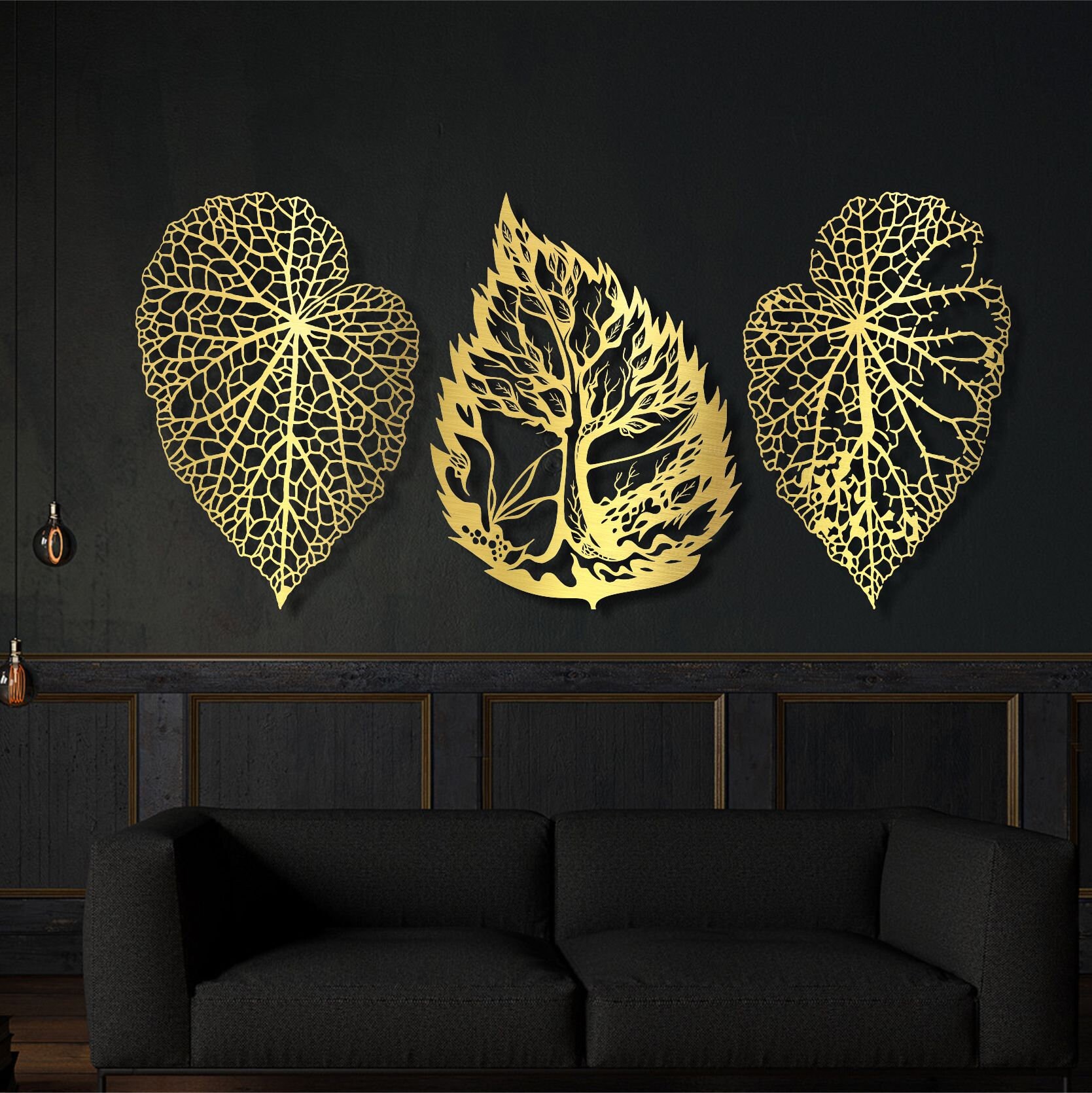 Turning Leaves Metal Wall Art