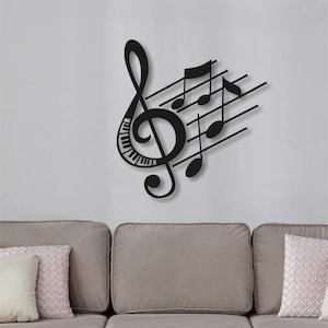 Music Notes Wall Decor, Music Metal Wall Decor, Music Art Music Lover ...