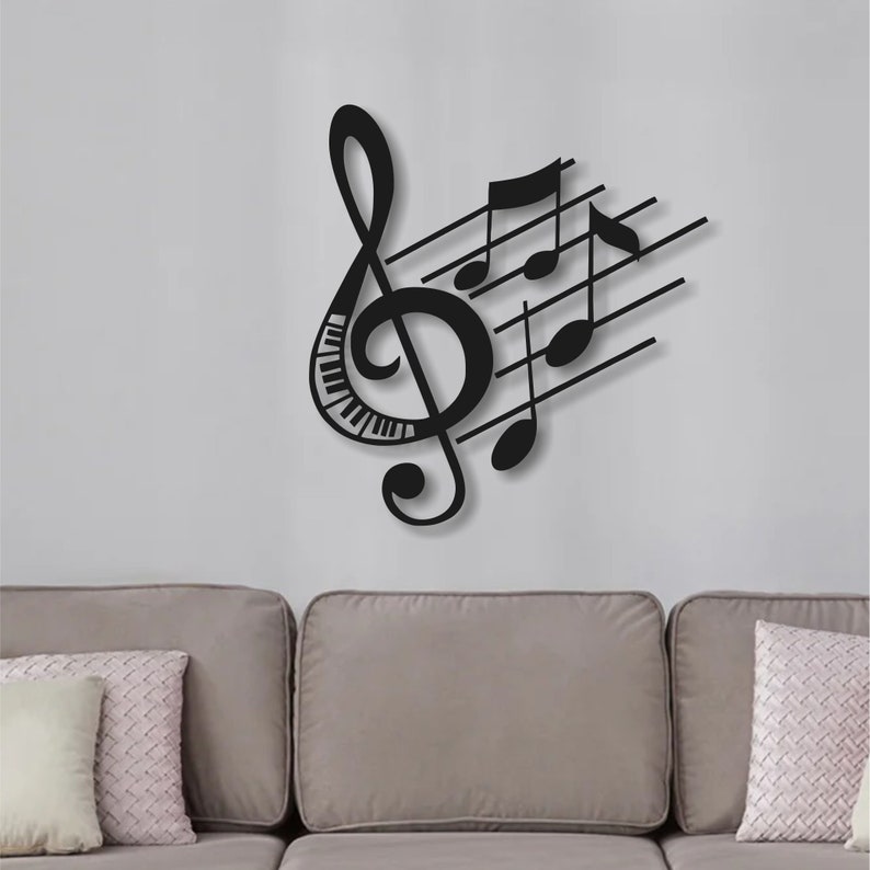 Music Notes Wall Decor Music Metal Wall Decor Music Art | Etsy