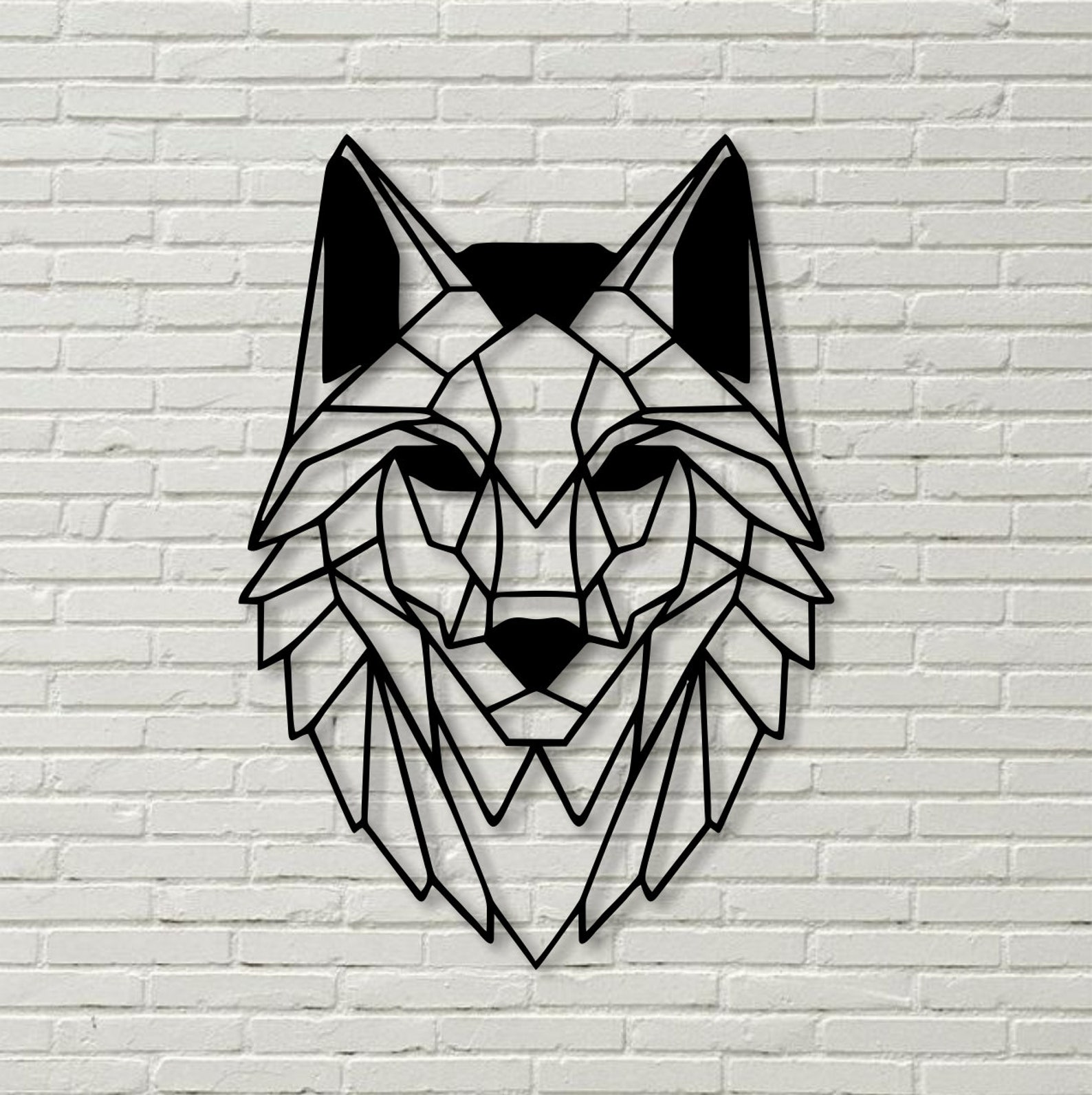 Geometric Wolf Wall Art Metal Wolf Wall Decor Wolf Wall - Etsy Canada