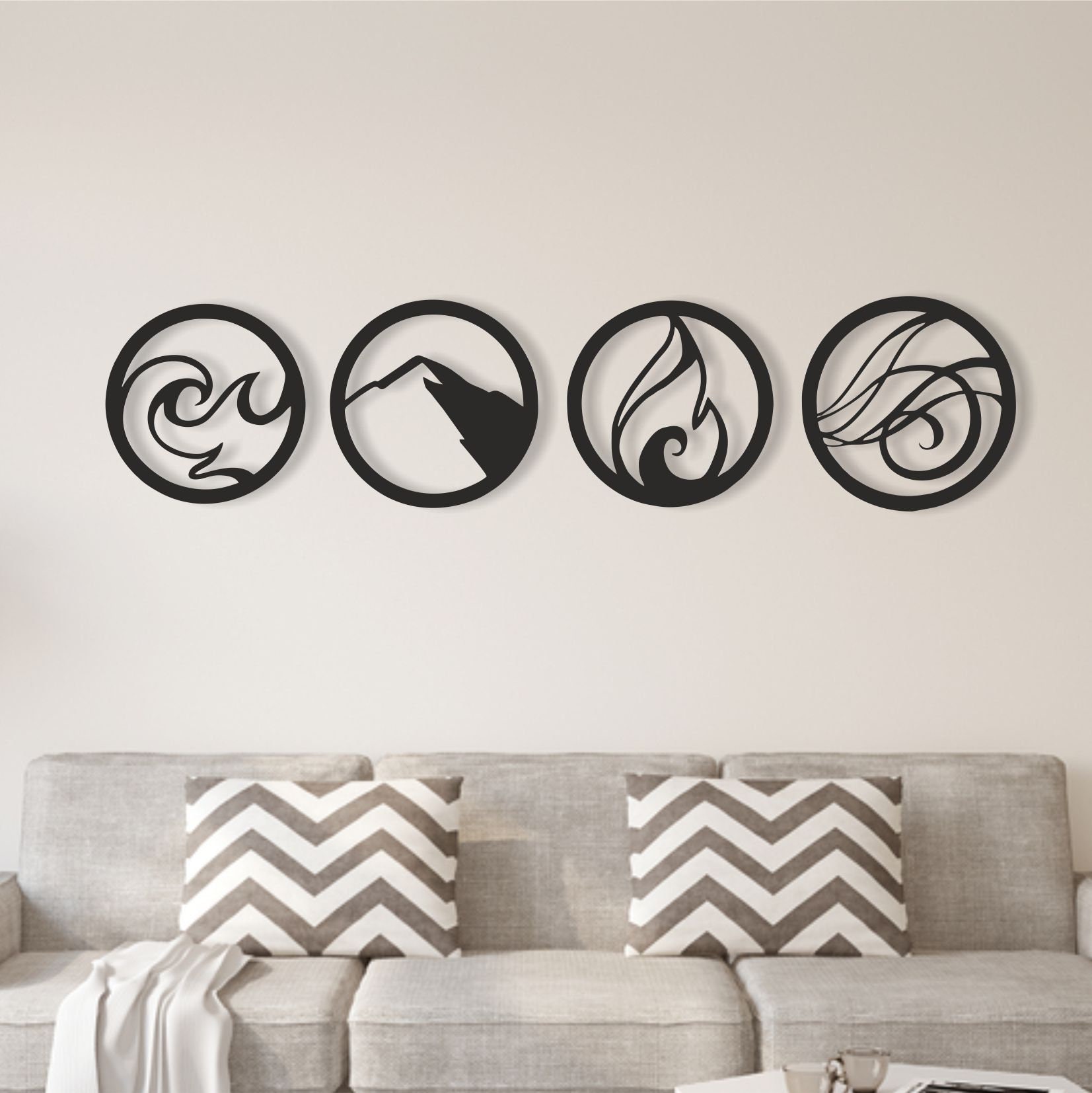 Four Elements Metal Wall Art Four Elements Metal Wall Decor - Etsy Canada