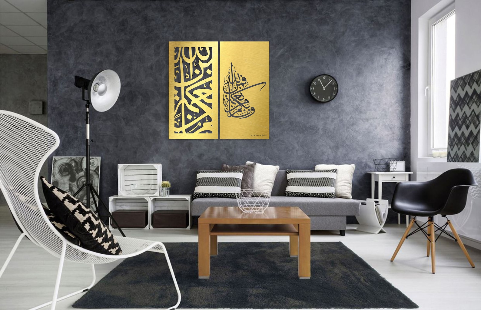 Islamic Metal Wall Art, Islamic Calligraphi Wall Decor, Metal Wall Art ...