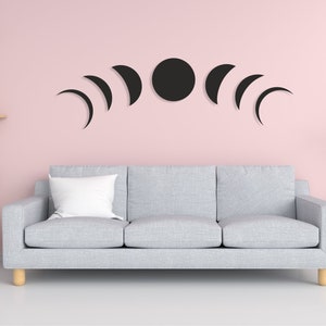 Metal Moon Wall Art, Moon Phases Metal Wall Decor, Metal Wall Art ...