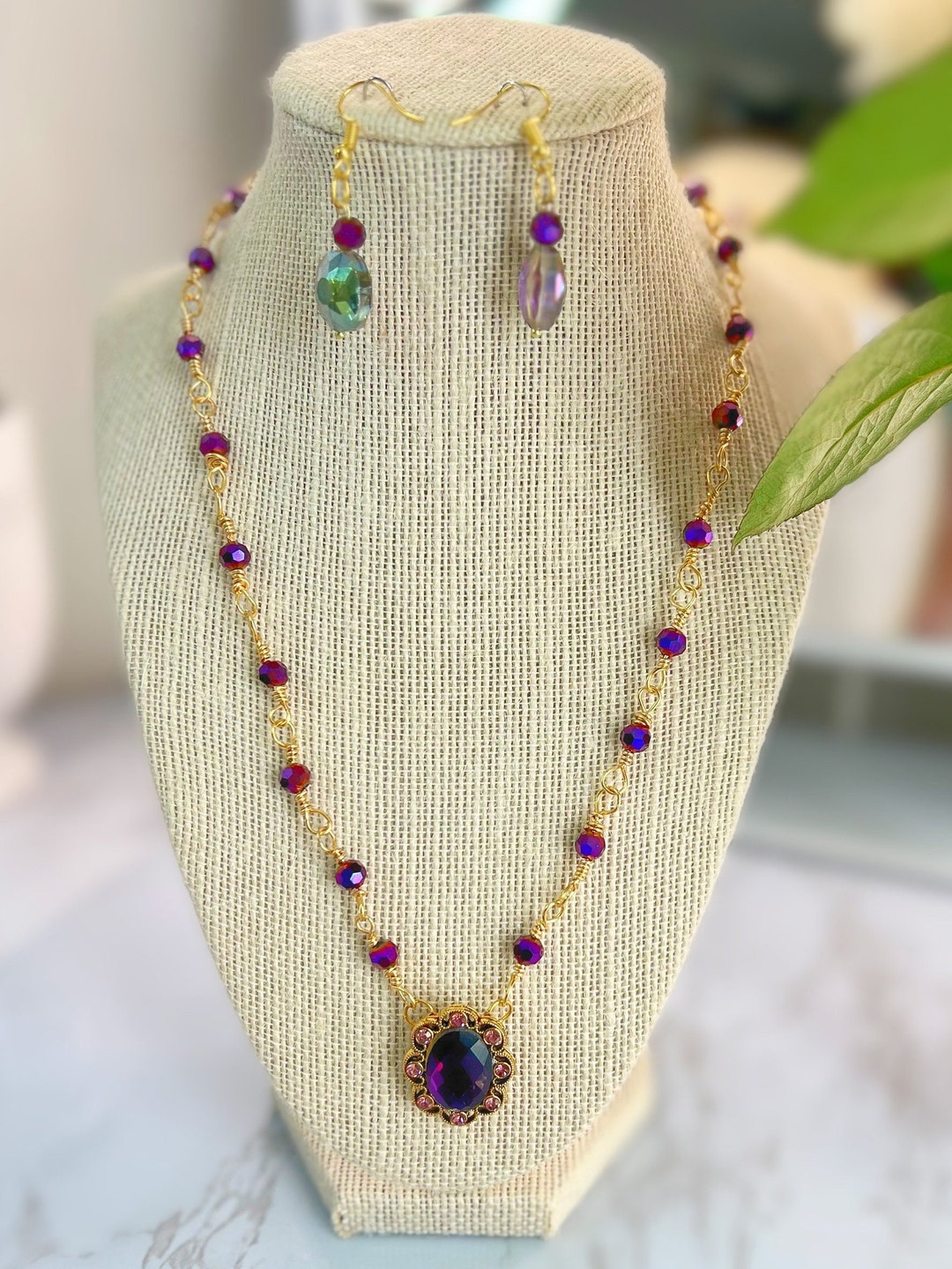 Royal Regency Inspired Necklace and Earring Set - Etsy
