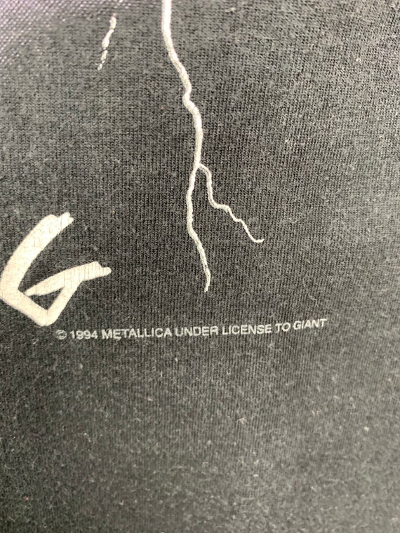 METALLICA 1994 T-Shirt Vintage / Ride The Lightning - Gem