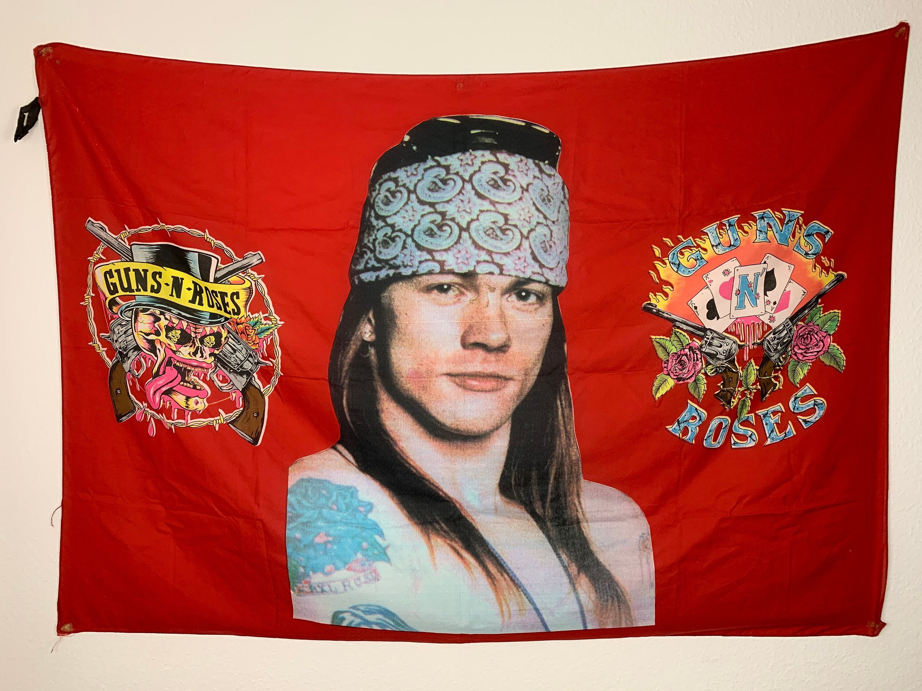 GUNS N ROSES 90's Flag Vintage / Axl Rose - Etsy