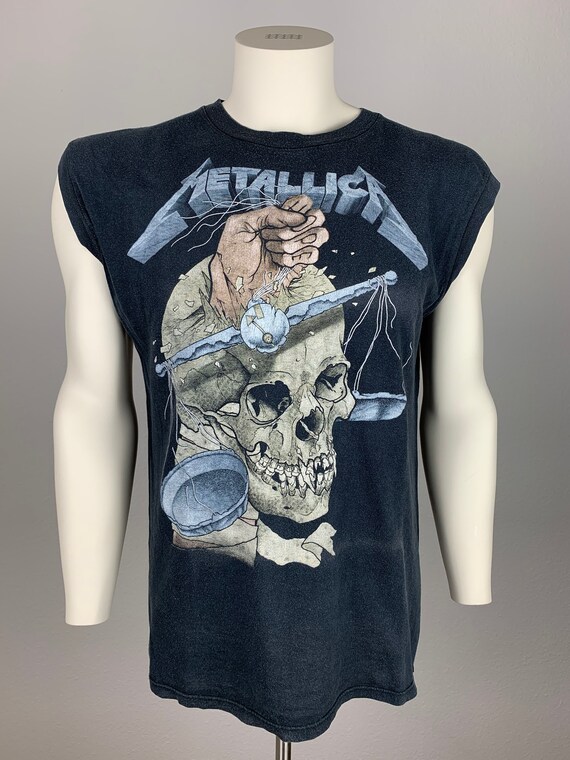 METALLICA 90's Sleeveless T-Shirt Vintage / And Justi… - Gem