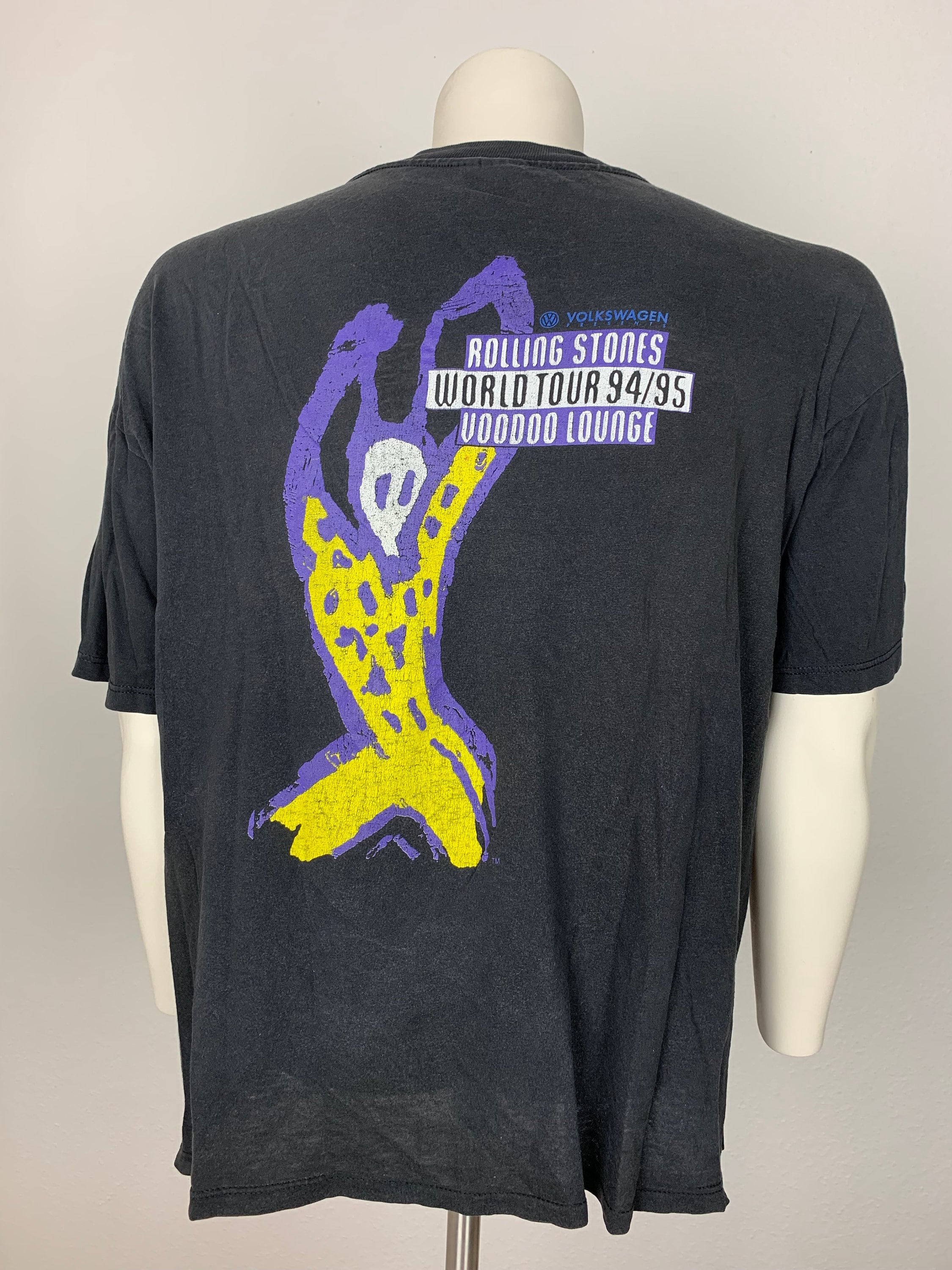 ROLLING STONES 1995 T-shirt Vintage / Voodoo Lounge / World ROLLING STONES 1995 T-shirt Vintage / Voodoo Lounge / World