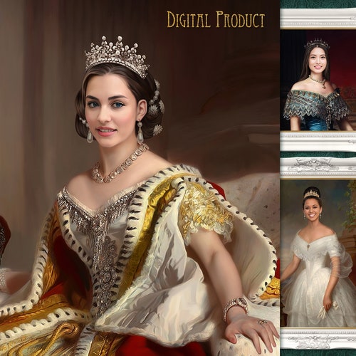 Custom Royal Portrait From Photo Renaissance Portrait - Etsy
