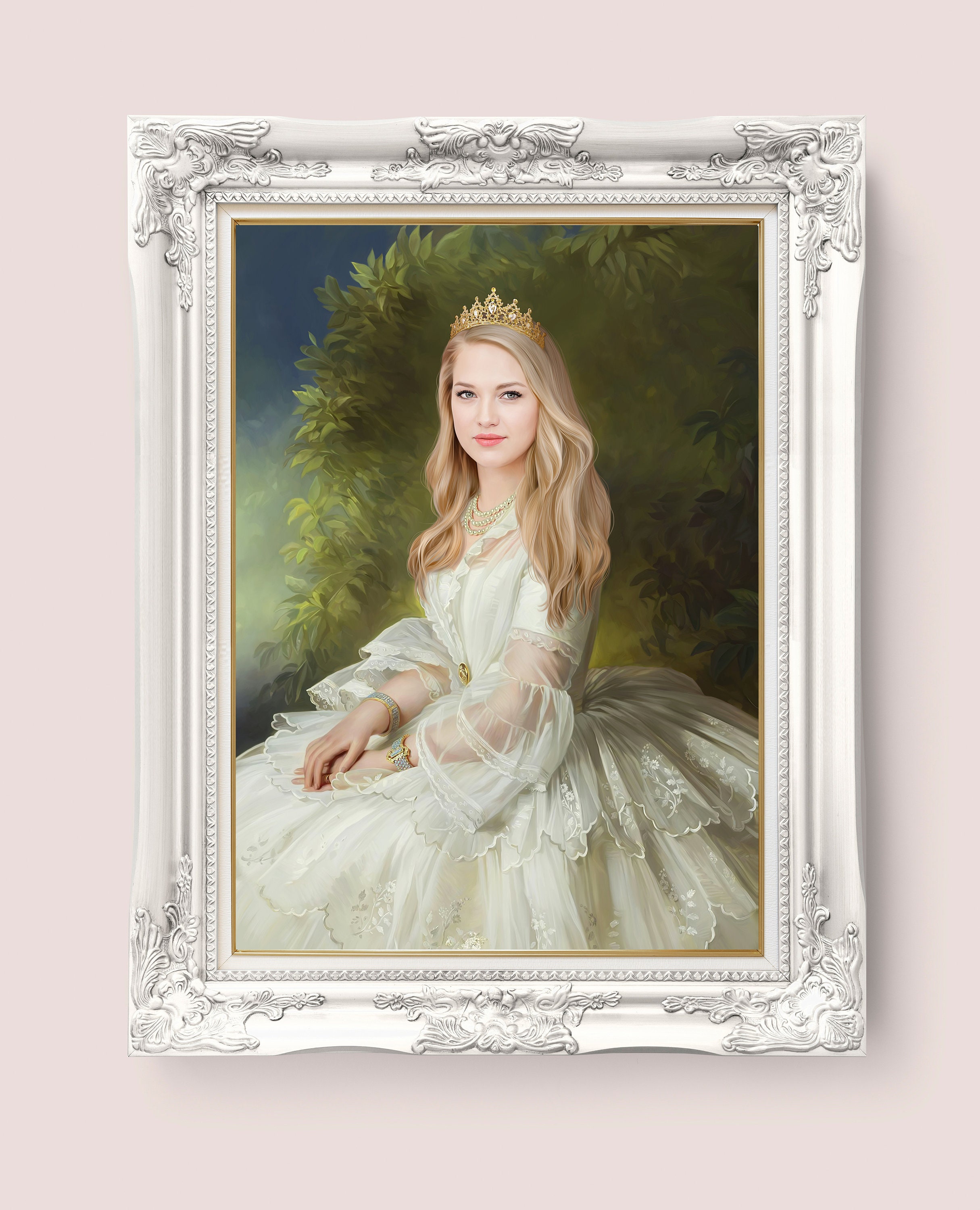 Custom Royal Portrait From Photo for Her Renaissance Queen - Etsy