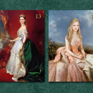 Custom Royal Portrait From Photo Digital Historical Queen - Etsy