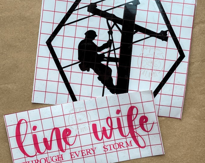 Line Wife Decal Line Life Decal Linewife Decal Lineman Wife Decal ...