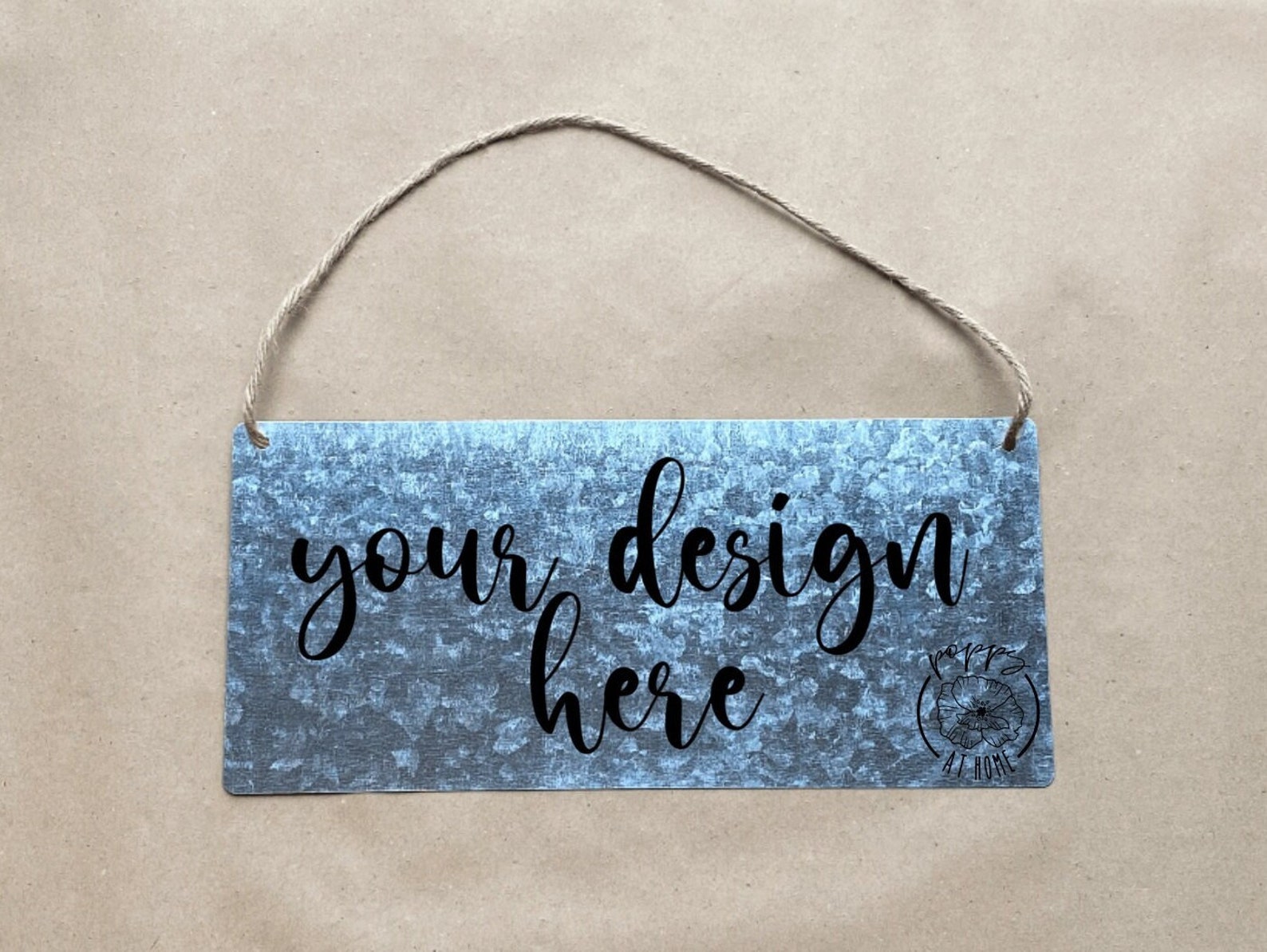 Custom Galvanized Metal Sign Personalized Metal Sign | Etsy