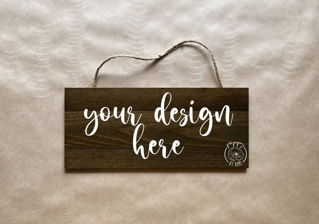 Custom Dark Walnut Stained Wood Sign Personalized Dark Walnut Stained ...