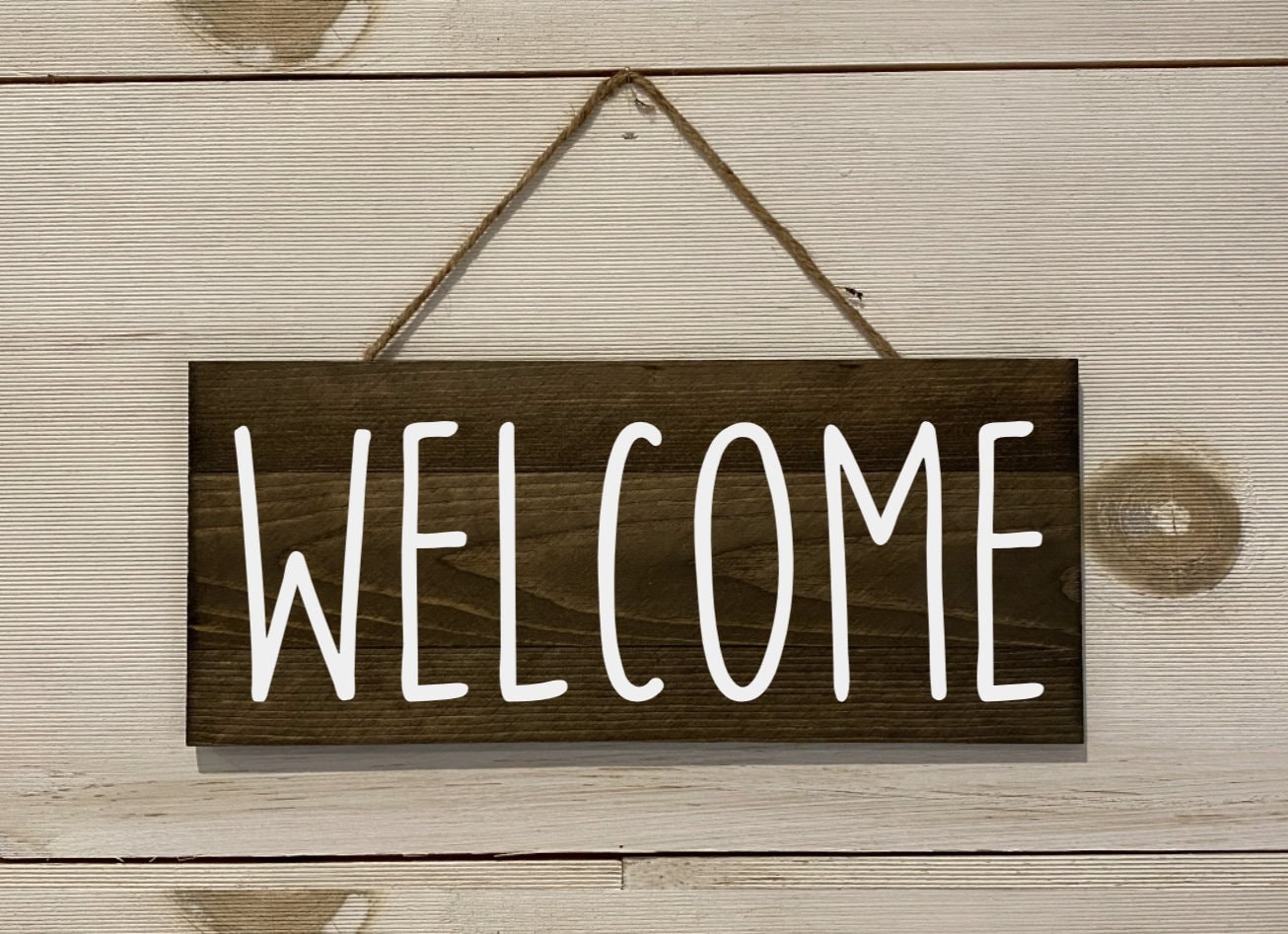 Custom Dark Walnut Stained Wood Sign – Personalized Home Decor - Etsy
