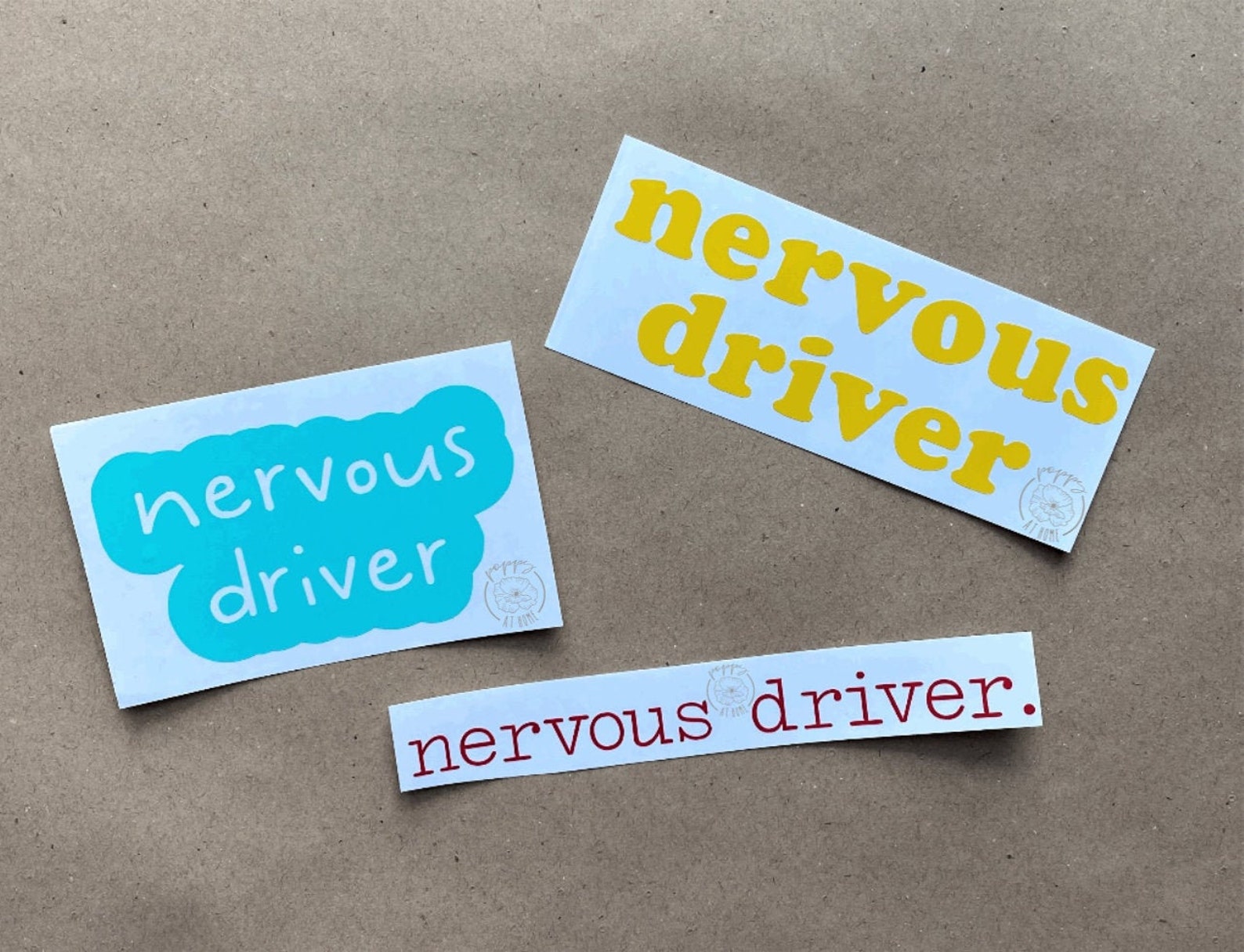 Nervous Driver Decal - Nervous Driver Car Decal - Nervous Driver Bumper ...
