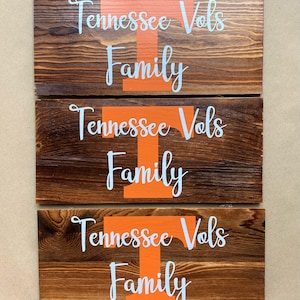 TN Vols Sign - TN Vols Family Sign - Tennessee Vols Sign - Etsy
