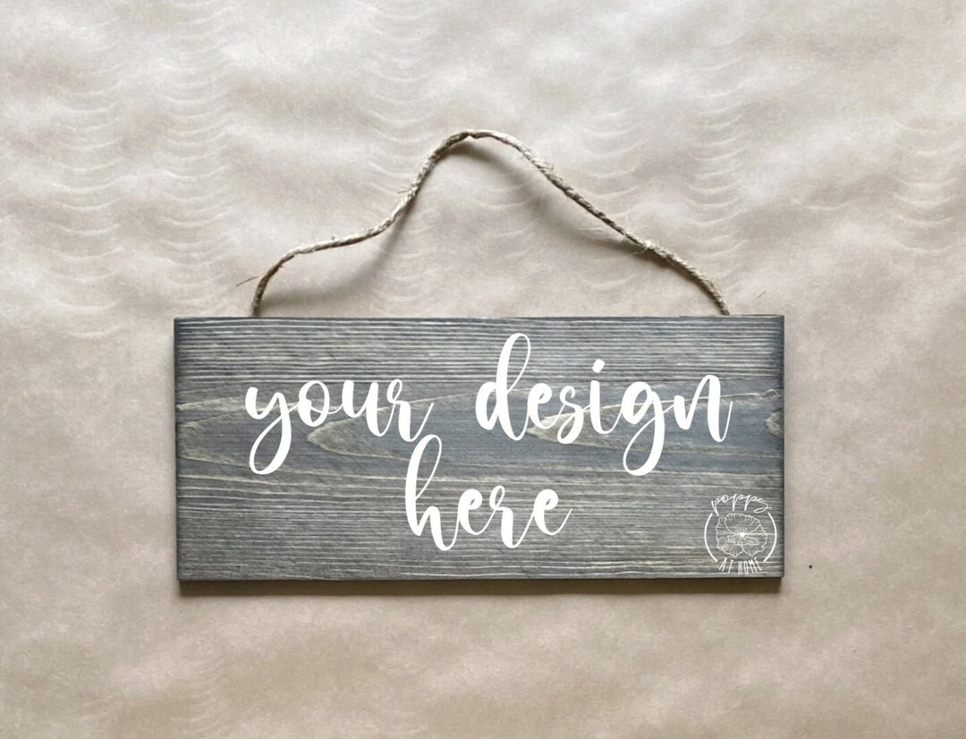 Custom Dark Walnut Stained Wood Sign Personalized Dark - Etsy