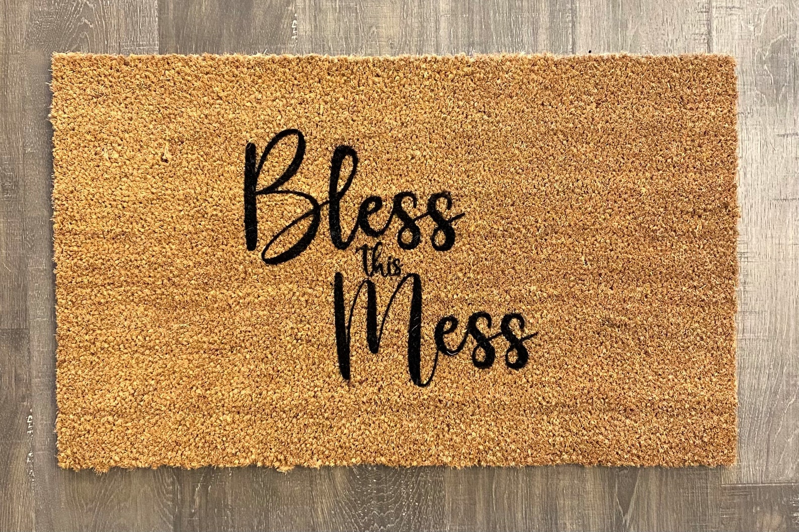 Bless This Mess Doormat Bless This Mess Coir Doormat Bless | Etsy