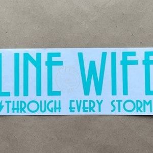 Line Wife Decal - Line Wife Car Decal - Lineman Decal - Lineman Car ...