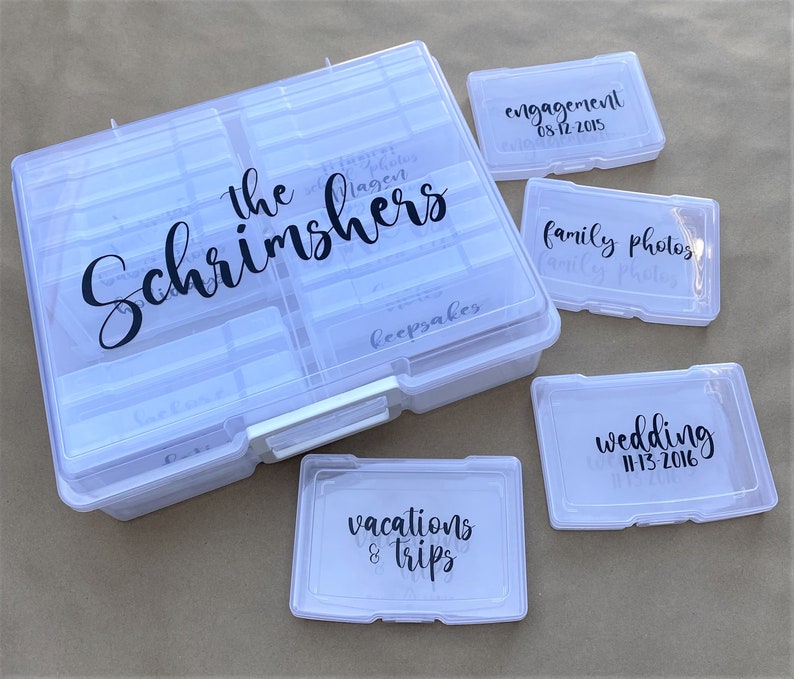 Personalized Photo Box – Family Keepsake Organizer - Etsy