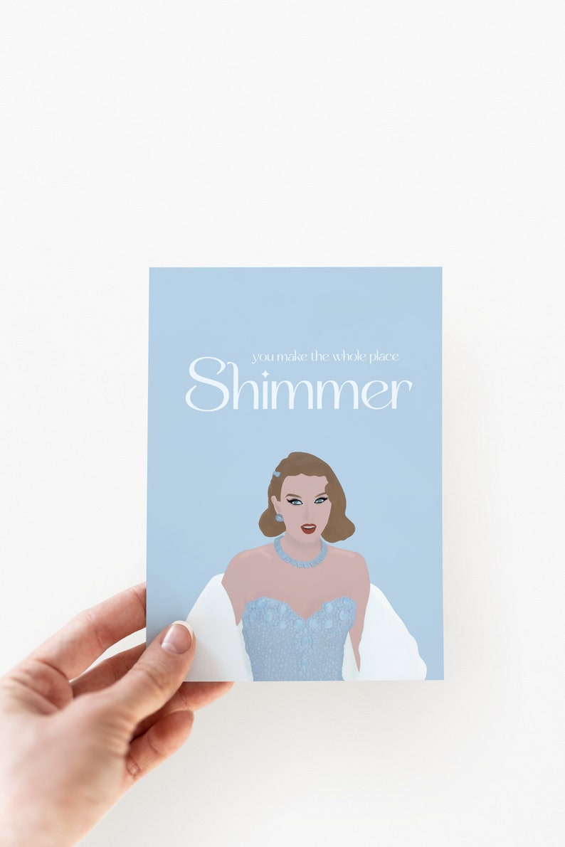 Taylor Swift Bejeweled Card Envelope Make the Whole Place Shimmer Card ...