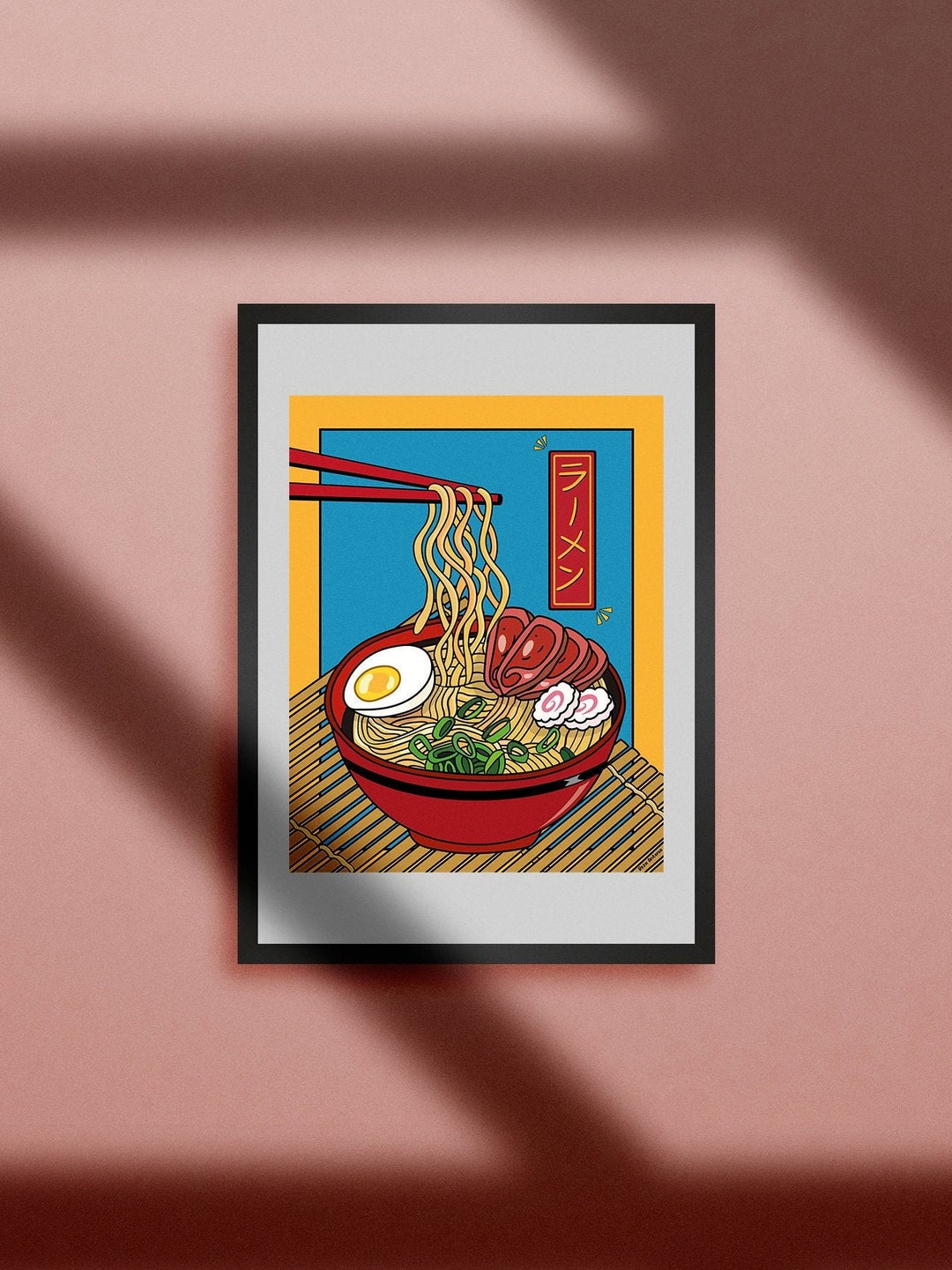 Ramen Poster, Ramen Art Decor, Ramen Wall Art, Japanese Wall Art ...