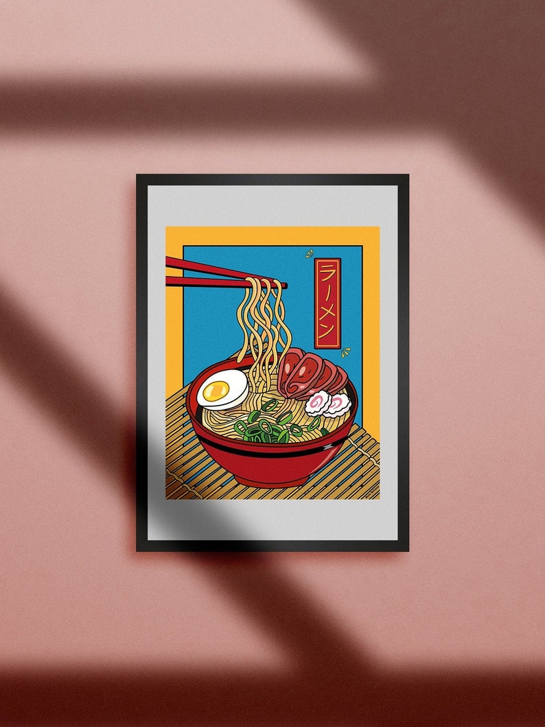 Ramen Poster Ramen Art Decor Ramen Wall Art Japanese Wall - Etsy