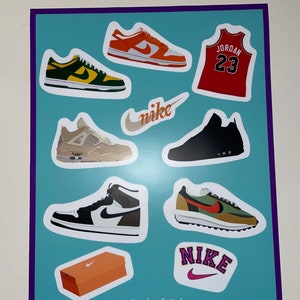 Nike Sticker Sheet, Sneakerhead Stickers, Hypebeast Stickers ...