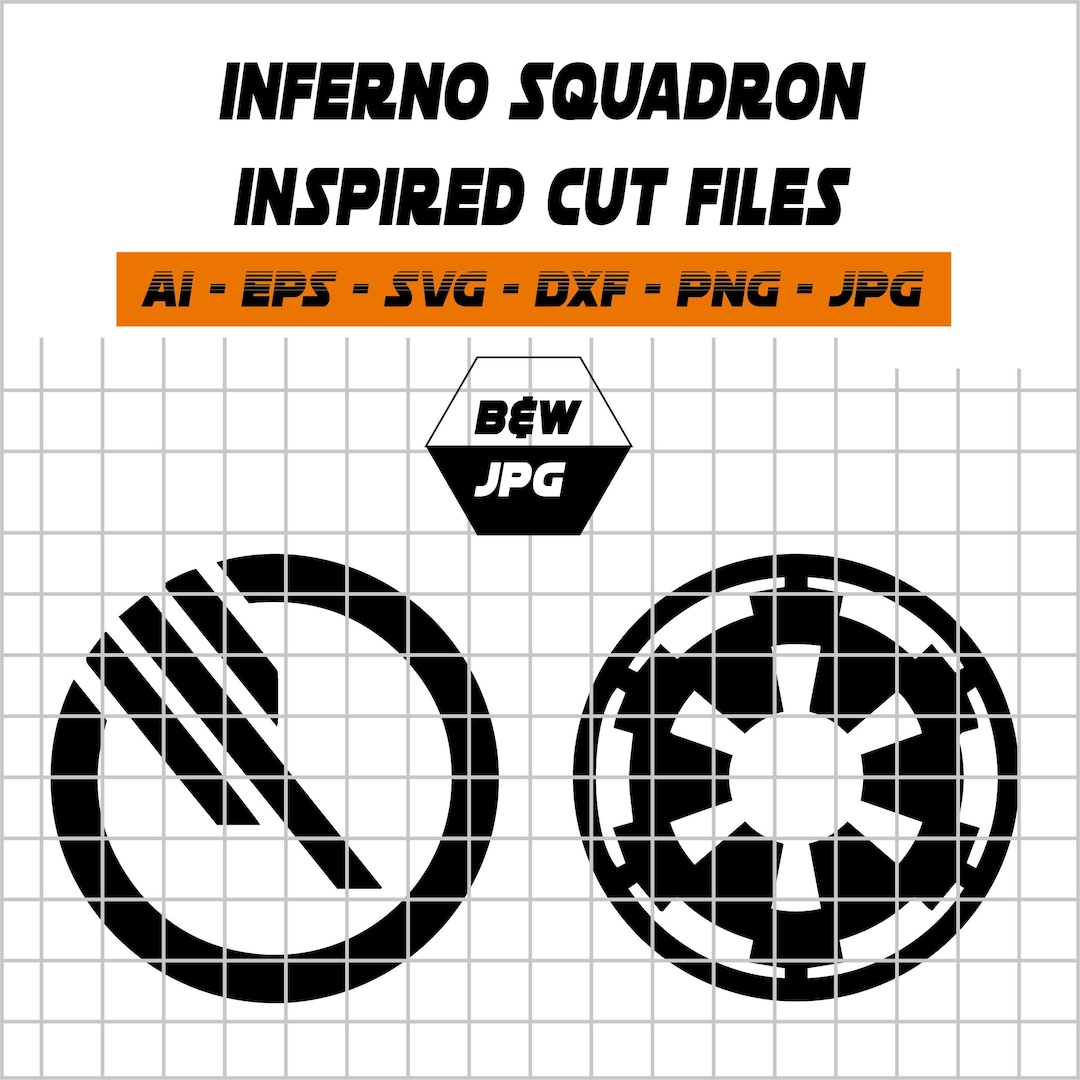Inferno Squadron Inspired Cosplay Logo for Vinyl T-shirts Clothing ...