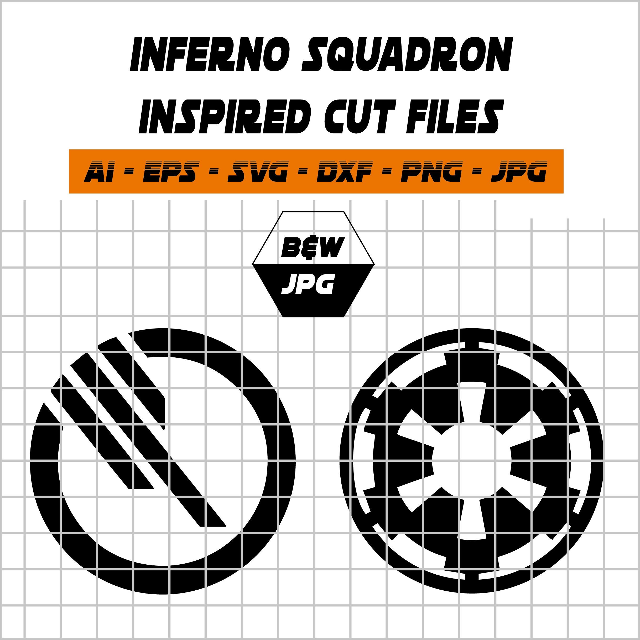 Inferno Squadron Inspired Cosplay Logo for Vinyl T-shirts Clothing ...