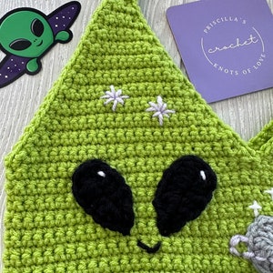 Crochet Alien Crop Top, Bralette - Etsy