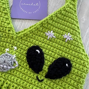 Crochet Alien Crop Top, Bralette - Etsy