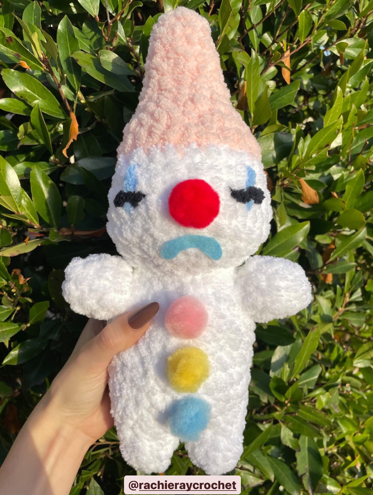 Crochet Silly Sad Clown Plushie PATTERN Advanced Beginner Crochet ...