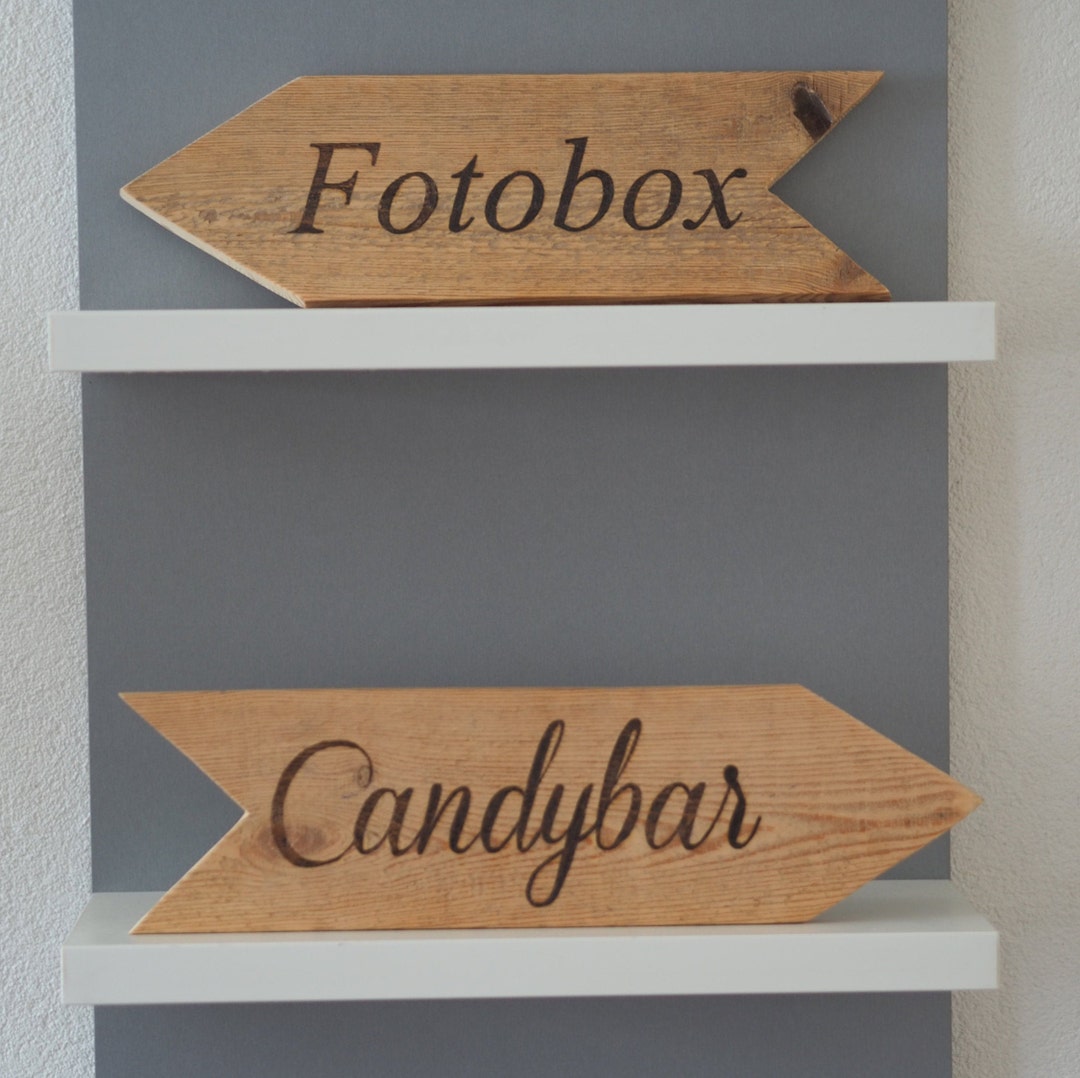 Individueller Wegweiser Hochzeit Holz Party Wegweiser Schild Pfeil ...