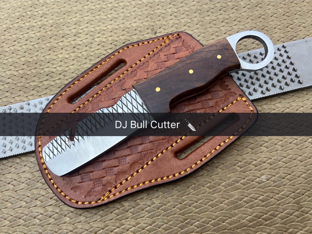 Handmade Farrier Rasp Cowboy Gut Hook Bull Cutter Knife ,gift for Her ...