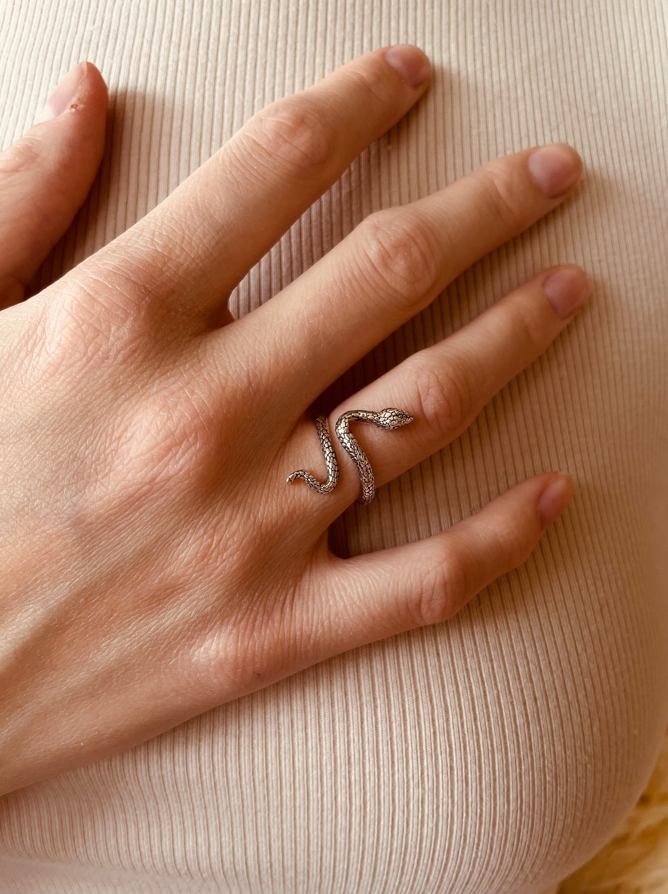 Gold Snake Ring Adjustable Snake Ring Open Snake Ring - Etsy