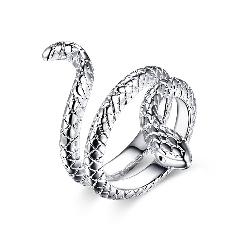 Vintage Silver Snakes Ring Adjustable Snake Ring Open Snake | Etsy