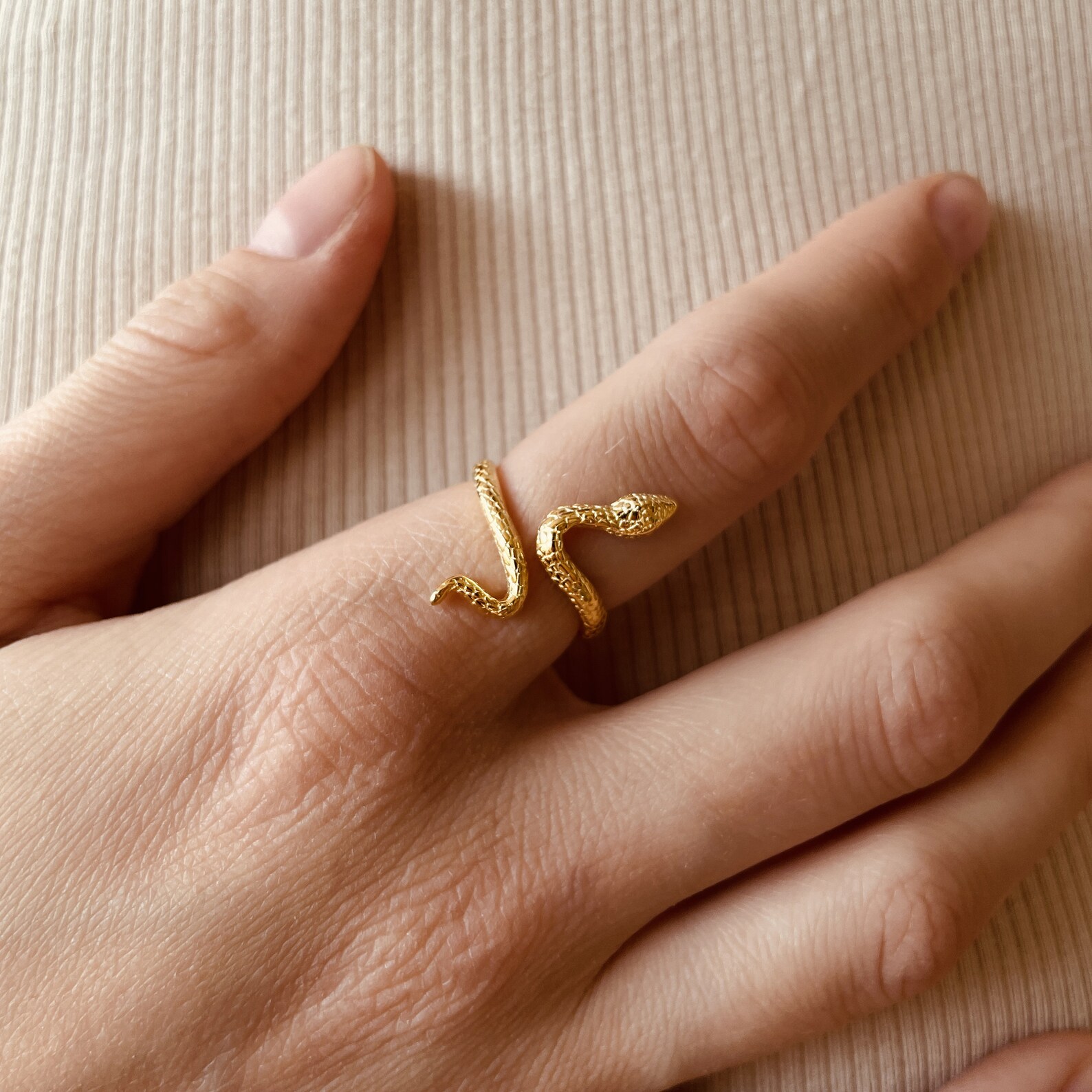 Vintage Snake Ring Adjustable Snake Ring Open Snake Ring - Etsy