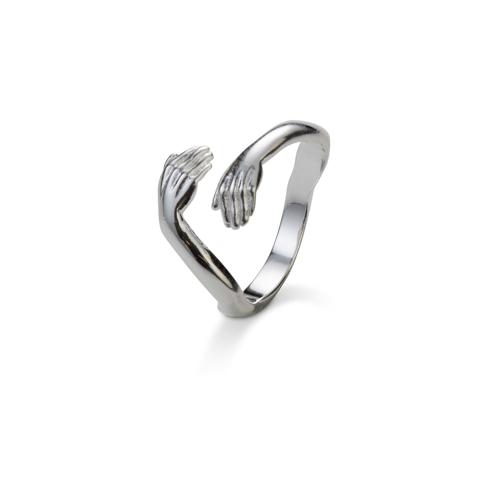 Gold Hug Ring Sterling Silver Open Ring Gift Hug Ring - Etsy