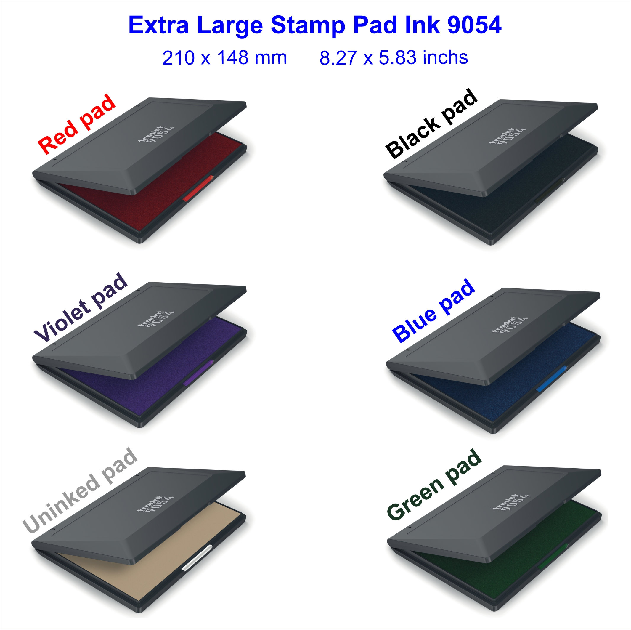 Extra Large Ink Pads for Paper, Extra Large Stamp Pads for Large Stamps ...