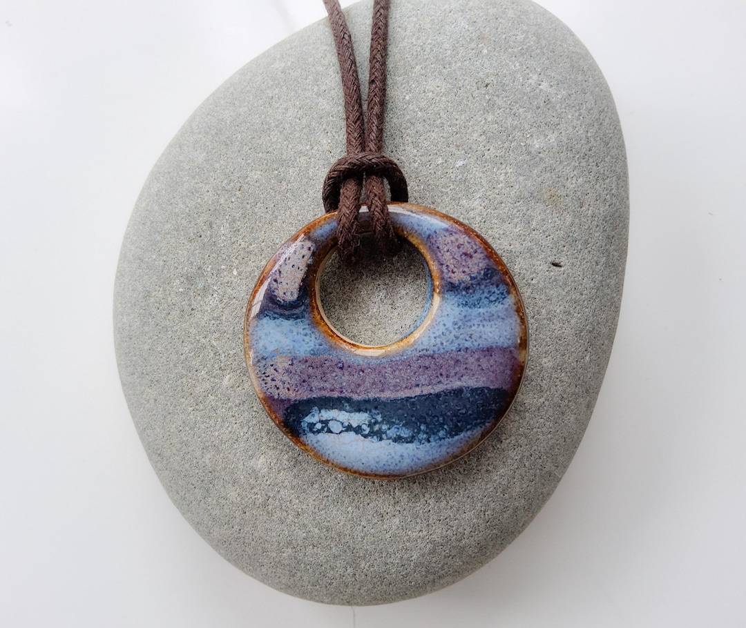 Handmade Pottery Pendant Necklace. Sea Inspired. Gift Idea - Etsy