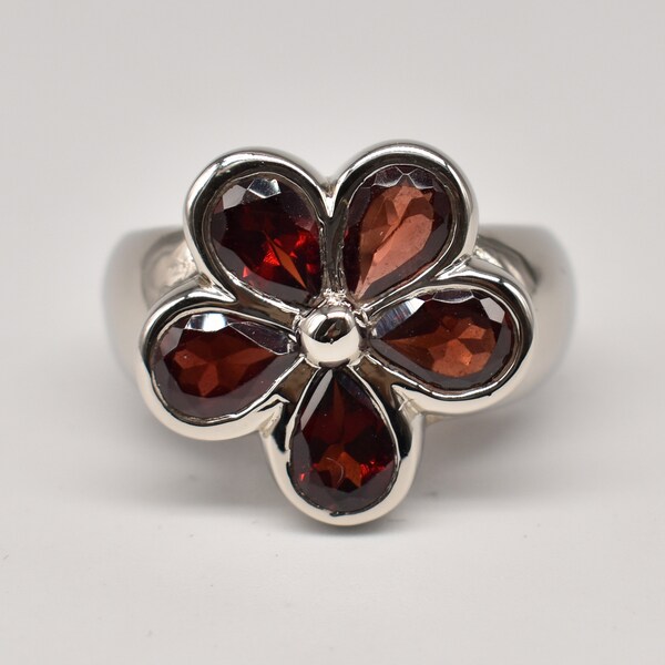 Garnet Ring - Etsy