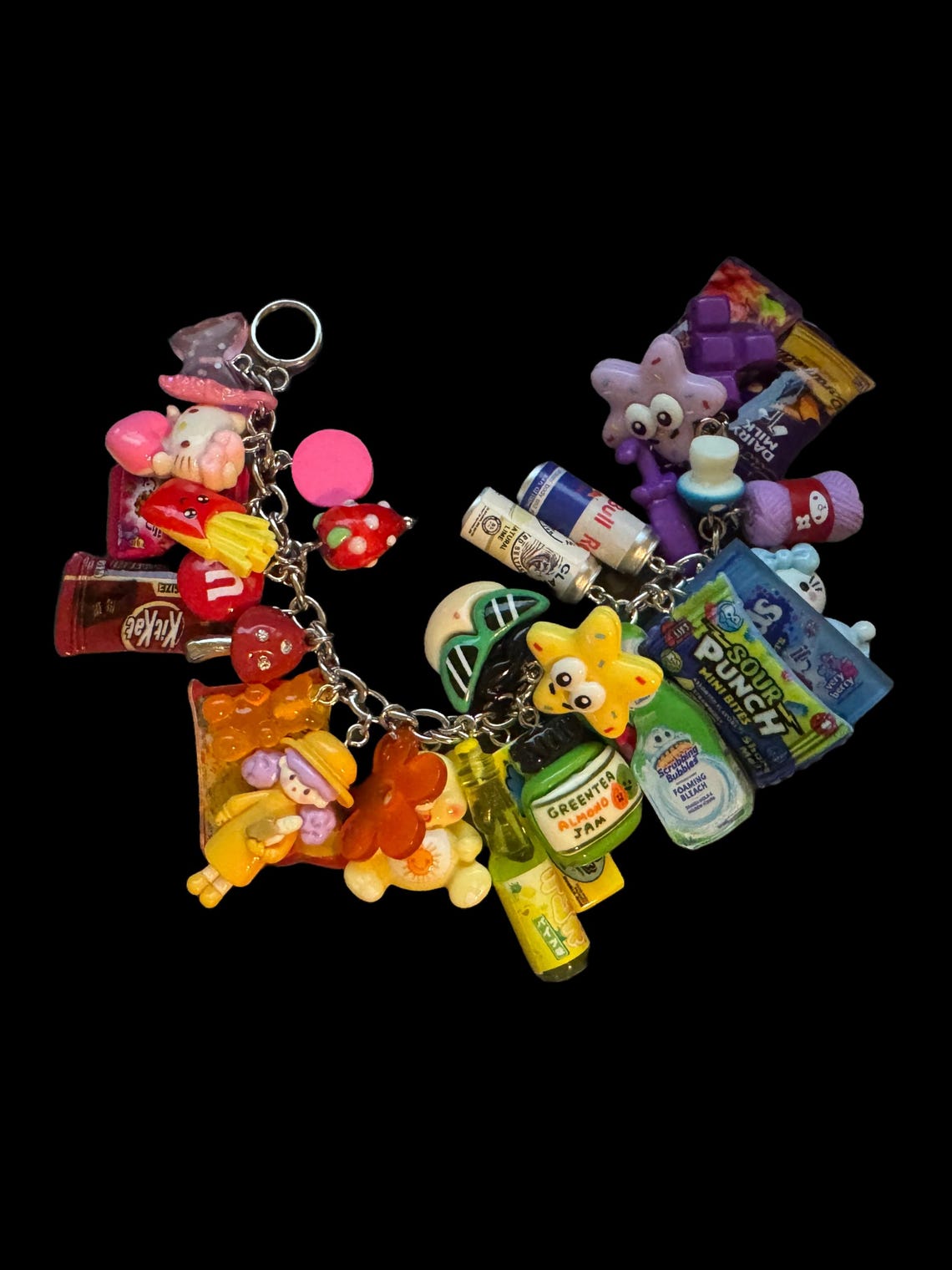 Rainbow Junk Charm Bracelets - Etsy