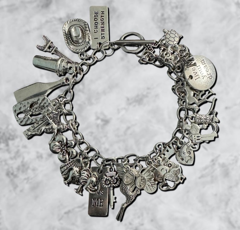 Assorted Junk Charm Bracelets - Etsy
