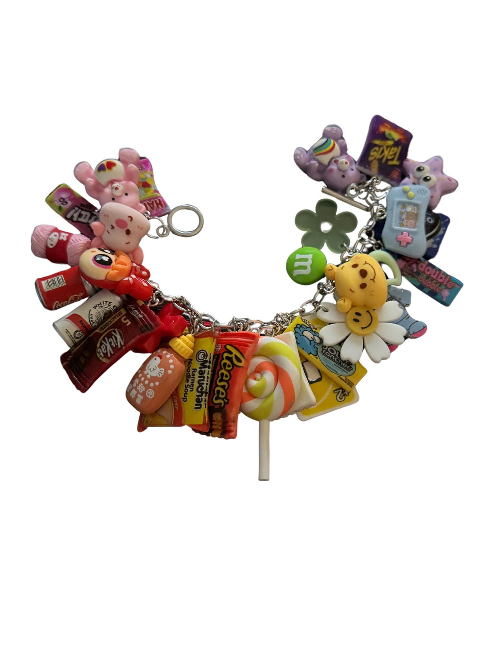 Rainbow Junk Charm Bracelets - Etsy