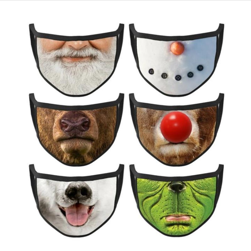 Funny Face Mask - Etsy Canada