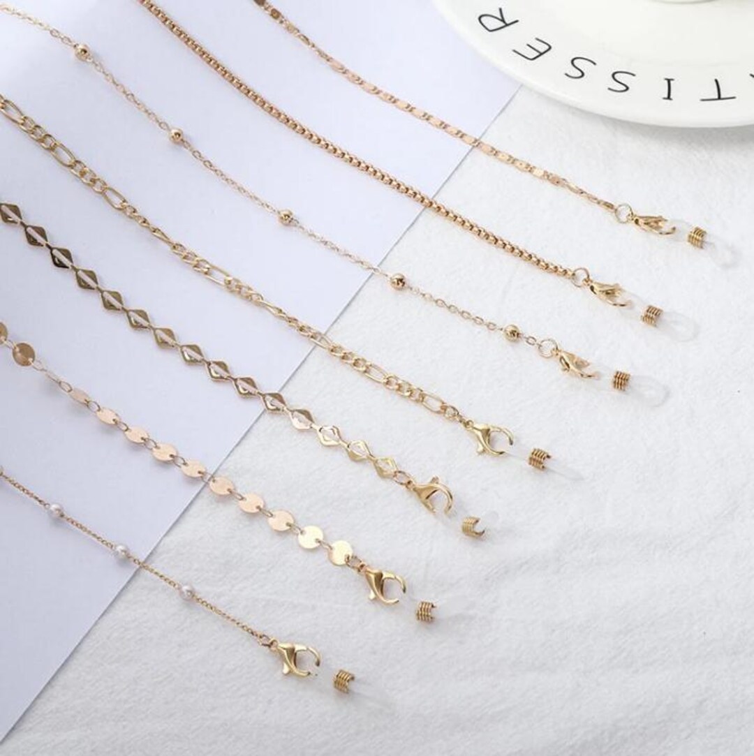 Gold Glasses Chain, Silver Glasses Chain, Sunglasses Chain, Glasses ...