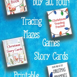 Christmas Bundle | Holiday Workbooks | Story Cards, Printable Ornaments ...